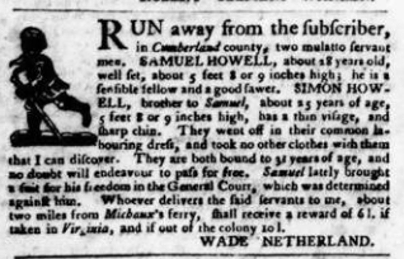 Samuel Howell (May 1766)